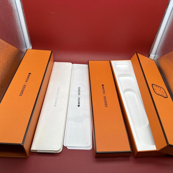 Hermes | Accessories | Hermes Complete Empty Apple Watch Box Dust Bags ...